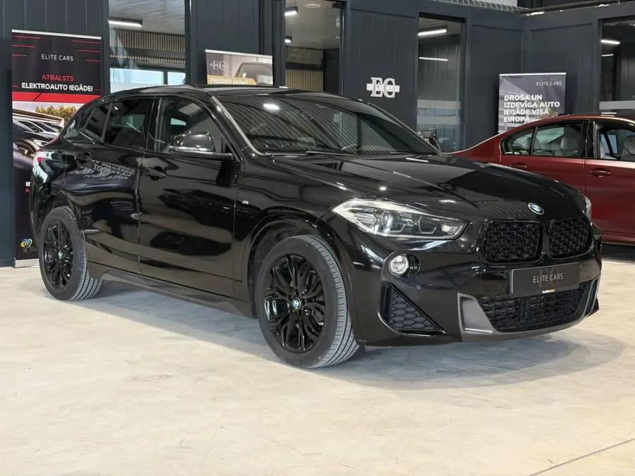 Black BMW X2 2019 in Riga, with an engine capacity of 2.00 L and mileage of 132 thousand km for 17690 €, photo 1 on AUTOMOTO.COM.LV