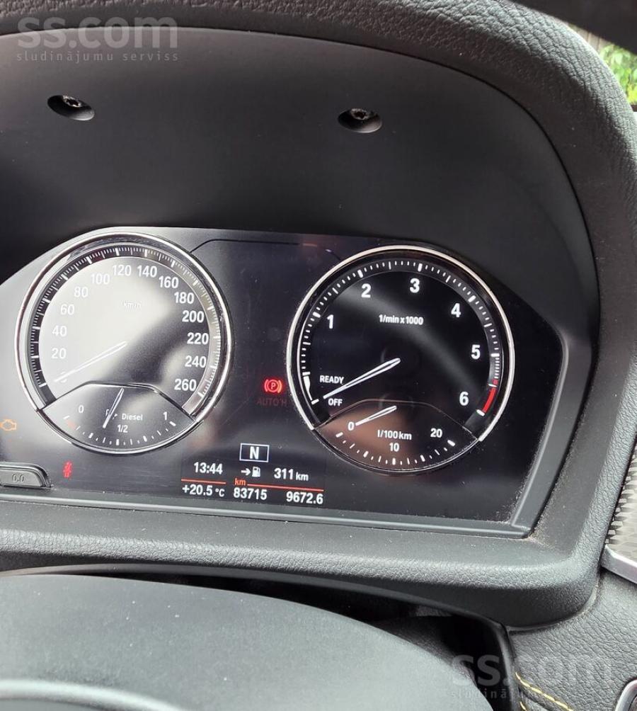 Black BMW X2 2019 in Riga, with an engine capacity of 2.00 L and mileage of 84 thousand km for 17800 €, photo 13 on AUTOMOTO.COM.LV