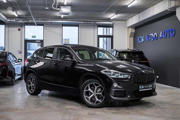 Black BMW X2 2020 in Kaunas, with an engine capacity of 1.50 L and mileage of 110 thousand km for 19950 €, photo 1 on AUTOMOTO.COM.LV