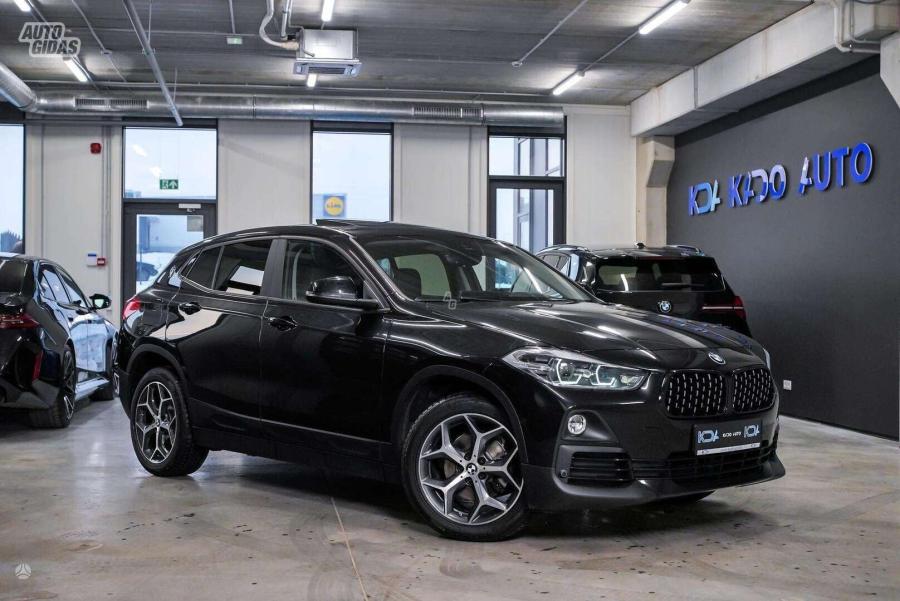Black BMW X2 2020 in Marijampole, with an engine capacity of 1.50 L and mileage of 110 thousand km for 19750 €, photo 1 on AUTOMOTO.COM.LV