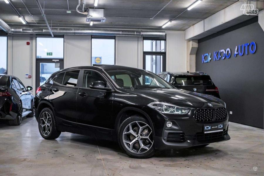 Black BMW X2 2020 in Marijampole, with an engine capacity of 1.50 L and mileage of 110 thousand km for 19450 €, photo 1 on AUTOMOTO.COM.LV