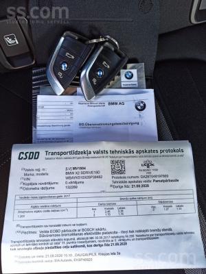 Black BMW X2 2019 in Daugavpils, with an engine capacity of 2.00 L and mileage of 0 thousand km for 20300 €, photo 32 on AUTOMOTO.COM.LV