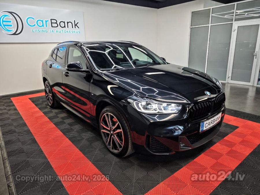 Black BMW X2 2022 in Tallinn, with an engine capacity of 2.00 L and mileage of 79 thousand km for 32990 €, photo 1 on AUTOMOTO.COM.LV