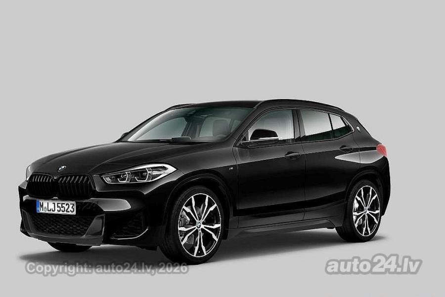 Black BMW X2 2024 in Tallinn, with an engine capacity of 2.00 L and mileage of 27 thousand km for 38495 €, photo 1 on AUTOMOTO.COM.LV