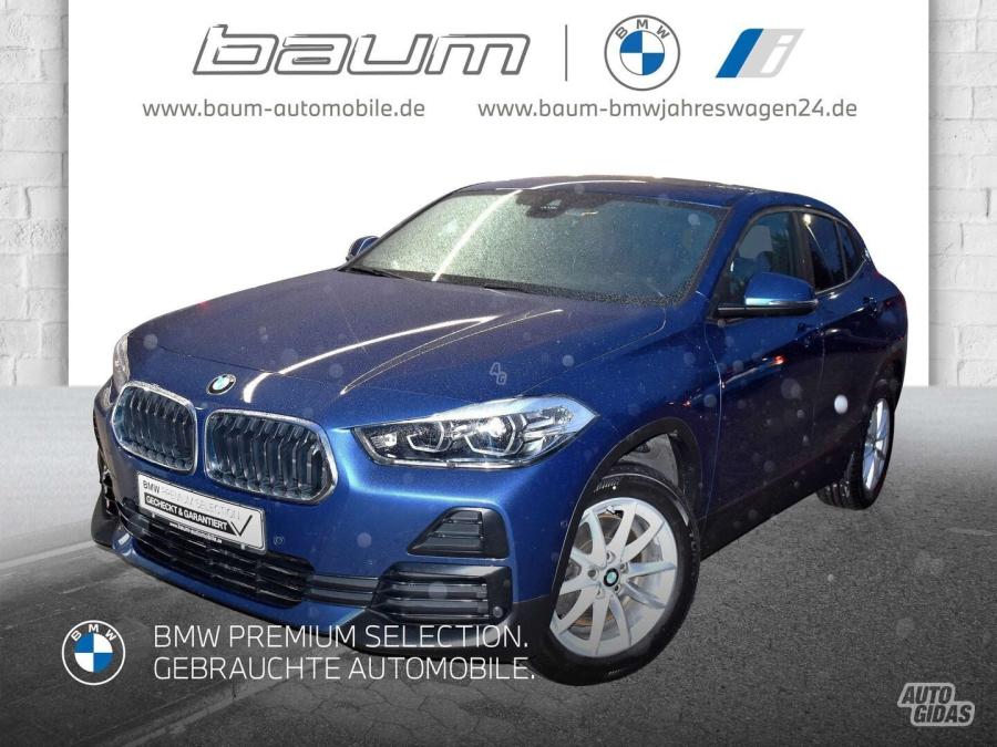 Blue BMW X2 2021 in Kaunas, with an engine capacity of 2.00 L and mileage of 47 thousand km for 31961 €, photo 1 on AUTOMOTO.COM.LV