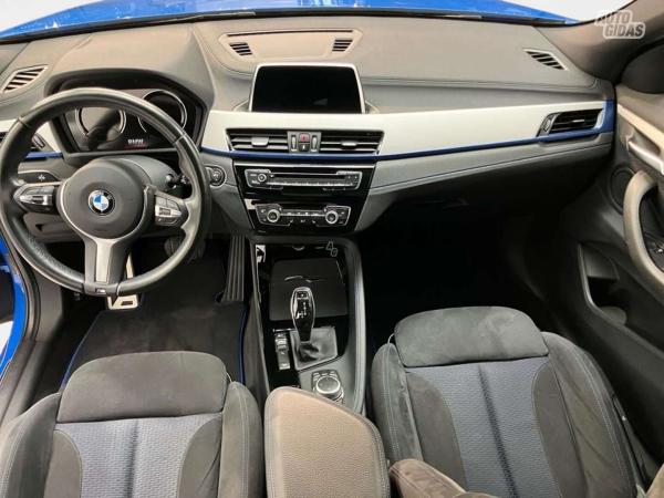 Blue BMW X2 2018 in Kaunas, with an engine capacity of 2.00 L and mileage of 73 thousand km for 27089 €, photo 10 on AUTOMOTO.COM.LV