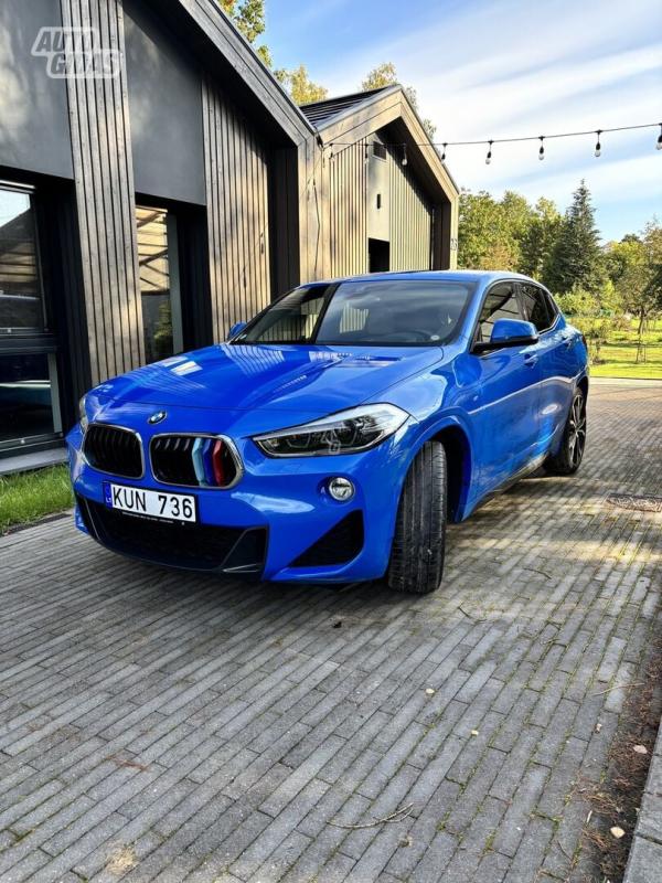 Blue BMW X2 2018 in Vilnius, with an engine capacity of 2.00 L and mileage of 96 thousand km for 22000 €, photo 4 on AUTOMOTO.COM.LV