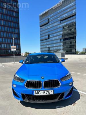 Blue BMW X2 2019 in Riga, with an engine capacity of 1.80 L and mileage of 59 thousand km for 19000 €, photo 1 on AUTOMOTO.COM.LV