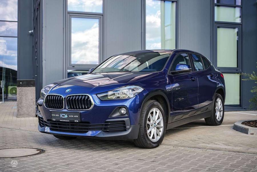 Blue BMW X2 2019 in Kaunas, with an engine capacity of 2.00 L and mileage of 128 thousand km for 14950 €, photo 4 on AUTOMOTO.COM.LV
