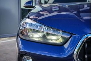 Blue BMW X2 2019 in Kaunas, with an engine capacity of 2.00 L and mileage of 128 thousand km for 14950 €, photo 6 on AUTOMOTO.COM.LV