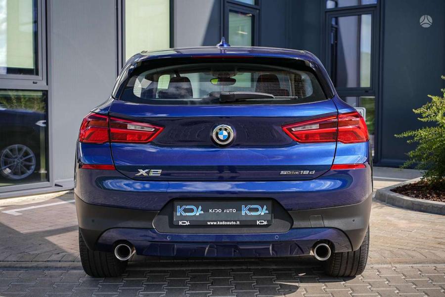 Blue BMW X2 2019 in Kaunas, with an engine capacity of 2.00 L and mileage of 128 thousand km for 14950 €, photo 8 on AUTOMOTO.COM.LV