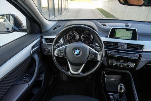 Blue BMW X2 2019 in Kaunas, with an engine capacity of 2.00 L and mileage of 128 thousand km for 14950 €, photo 14 on AUTOMOTO.COM.LV