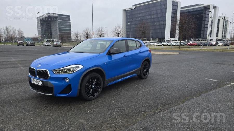 Blue BMW X2 2020 in Riga, with an engine capacity of 2.00 L and mileage of 58 thousand km for 22500 €, photo 4 on AUTOMOTO.COM.LV