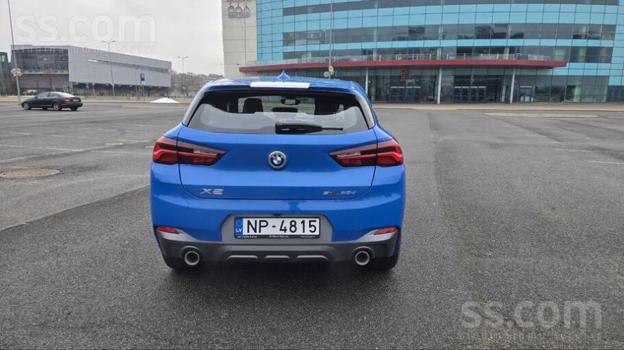 Blue BMW X2 2020 in Riga, with an engine capacity of 2.00 L and mileage of 58 thousand km for 22500 €, photo 6 on AUTOMOTO.COM.LV