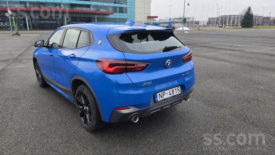 Blue BMW X2 2020 in Riga, with an engine capacity of 2.00 L and mileage of 58 thousand km for 22500 €, photo 7 on AUTOMOTO.COM.LV
