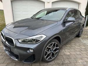 Grey BMW X2 2018 in Kaunas, with an engine capacity of 2.00 L and mileage of 49 thousand km for 26932 €, photo  on AUTOMOTO.COM.LV