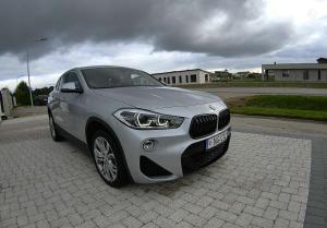 Grey BMW X2 2018 in Siauliai, with an engine capacity of 2.00 L and mileage of 144 thousand km for 15200 €, photo  on AUTOMOTO.COM.LV