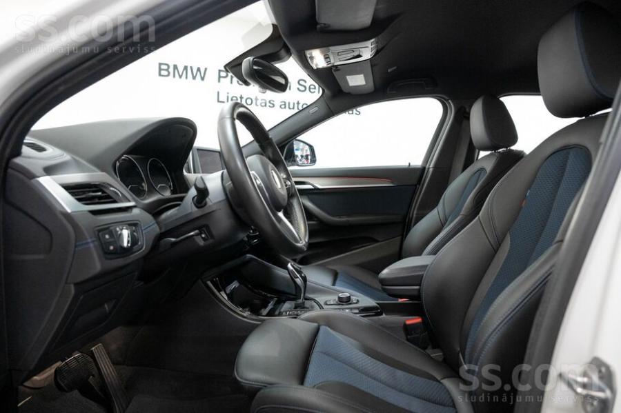 White BMW X2 2019 in Riga, with an engine capacity of 1.50 L and mileage of 80 thousand km for 21900 €, photo 6 on AUTOMOTO.COM.LV