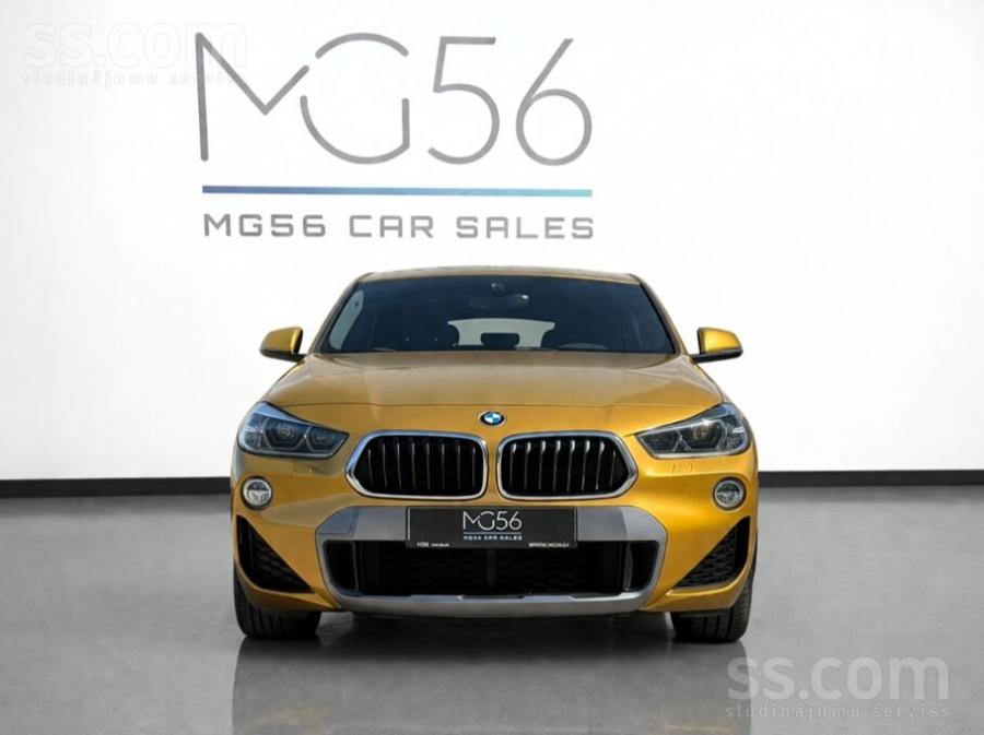 Yellow BMW X2 2018 in Riga, with an engine capacity of 2.00 L and mileage of 77 thousand km for 21490 €, photo 4 on AUTOMOTO.COM.LV