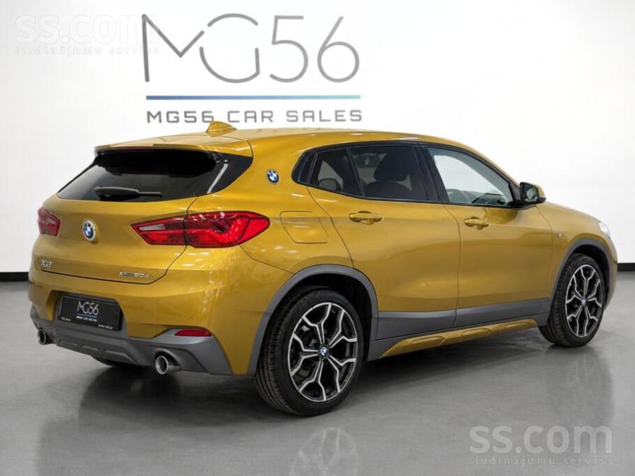 Yellow BMW X2 2018 in Riga, with an engine capacity of 2.00 L and mileage of 77 thousand km for 21490 €, photo 7 on AUTOMOTO.COM.LV