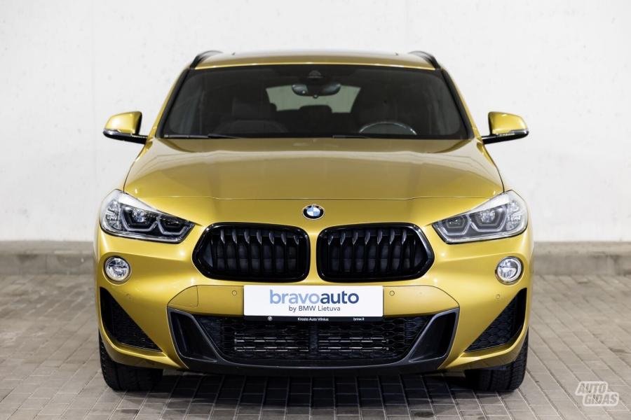 Yellow BMW X2 2018 in Vilnius, with an engine capacity of 2.00 L and mileage of 131 thousand km for 19952 €, photo 3 on AUTOMOTO.COM.LV