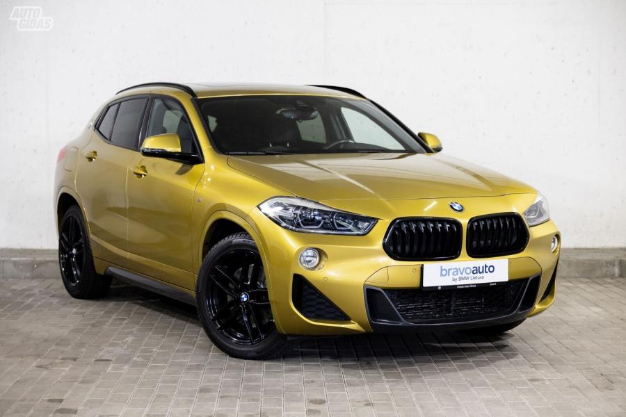 Yellow BMW X2 2018 in Vilnius, with an engine capacity of 2.00 L and mileage of 131 thousand km for 19952 €, photo 6 on AUTOMOTO.COM.LV