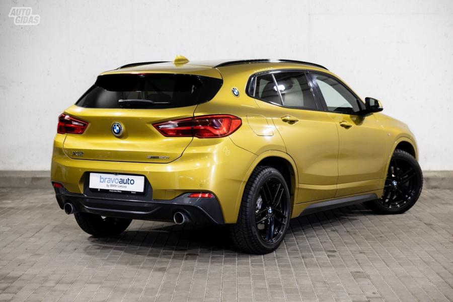 Yellow BMW X2 2018 in Vilnius, with an engine capacity of 2.00 L and mileage of 131 thousand km for 19952 €, photo 10 on AUTOMOTO.COM.LV