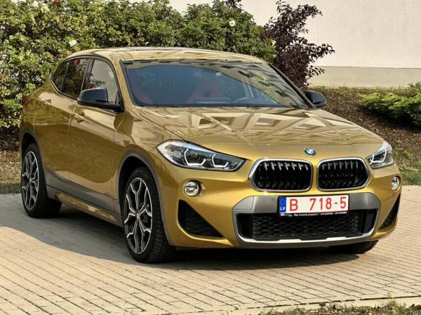 Yellow BMW X2 2020 in Riga, with an engine capacity of 2.00 L and mileage of 160 thousand km for 26900 €, photo 3 on AUTOMOTO.COM.LV