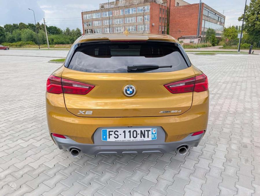 Dzeltens BMW X2 2018 Tauragė, ar dzinēja tilpumu 2.00 L un nobraukumu 98 tūkst. km par 18500 €, foto 8 vietnē AUTOMOTO.COM.LV