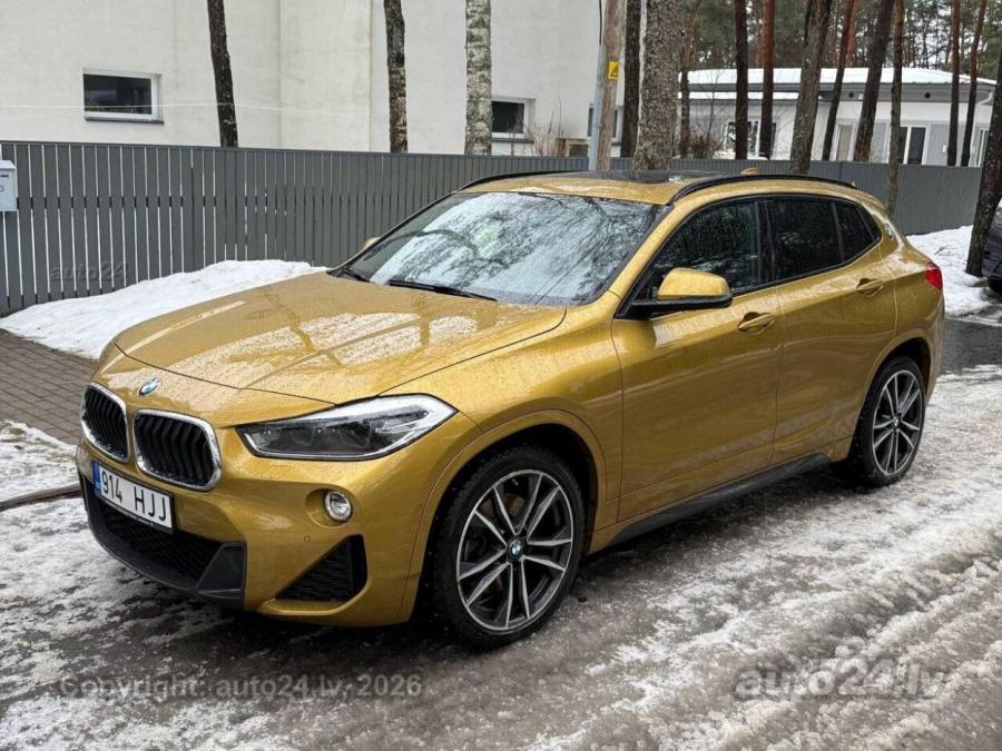 Yellow BMW X2 2019 in Tallinn, with an engine capacity of 2.00 L and mileage of 115 thousand km for 25900 €, photo 1 on AUTOMOTO.COM.LV