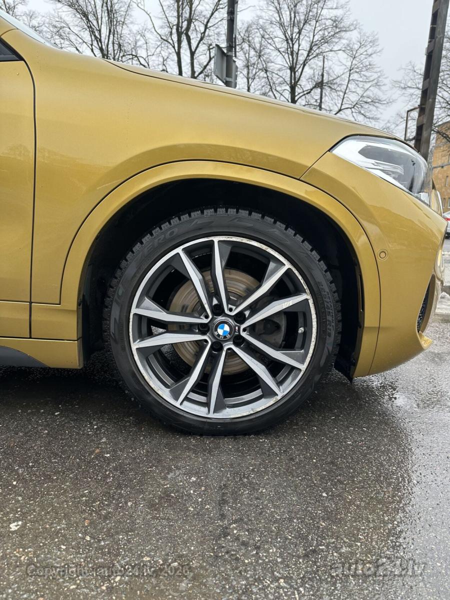 Yellow BMW X2 2019 in Tallinn, with an engine capacity of 2.00 L and mileage of 115 thousand km for 25900 €, photo 9 on AUTOMOTO.COM.LV