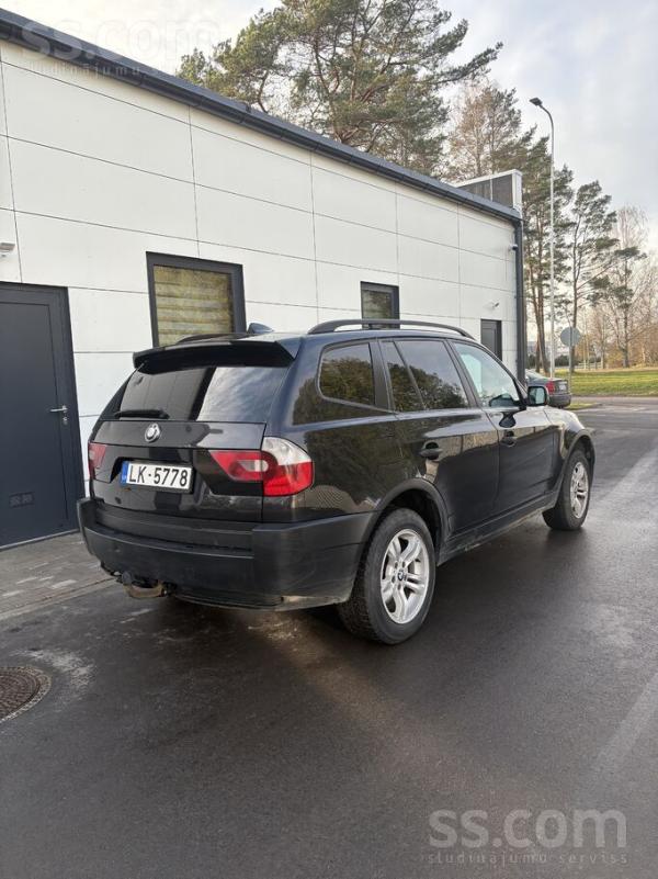 Black BMW X3 2004 in Jurmala, with an engine capacity of 2.00 L and mileage of 433 thousand km for 4150 €, photo 4 on AUTOMOTO.COM.LV