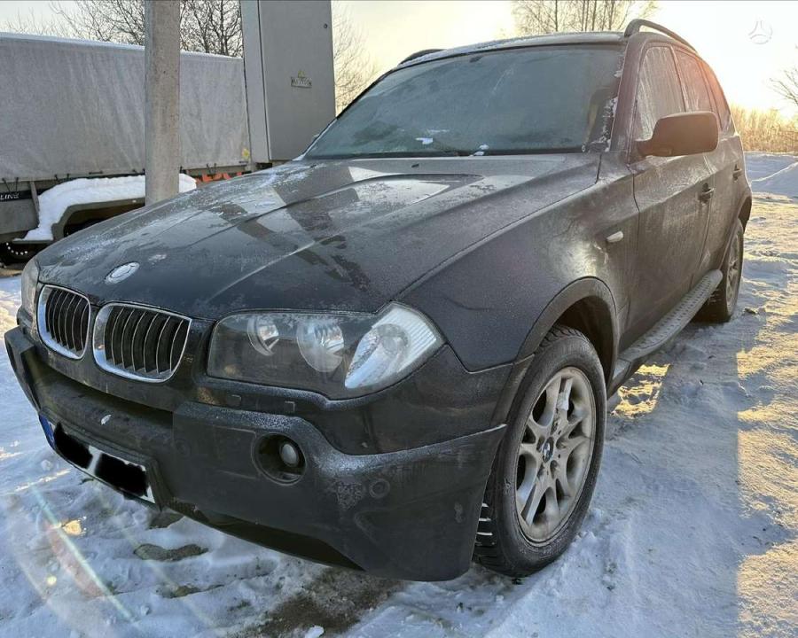 Black BMW X3 2004 in Vilnius, with an engine capacity of 2.99 L and mileage of 378 thousand km for 3200 €, photo 1 on AUTOMOTO.COM.LV
