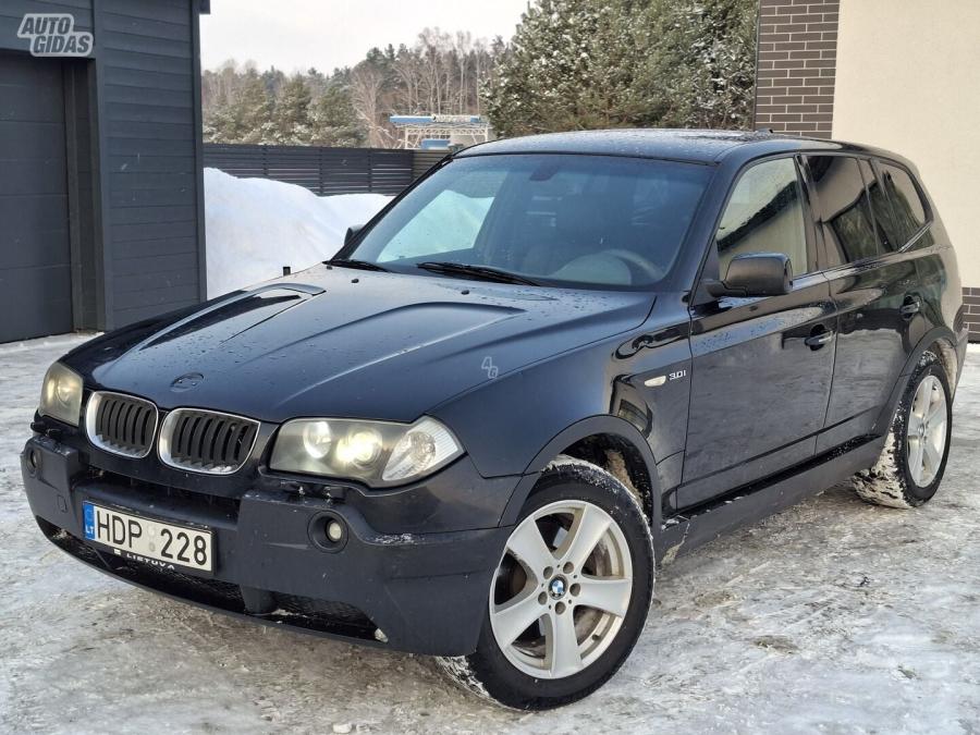 Melns BMW X3 2004 Šilutė, ar dzinēja tilpumu 3.00 L un nobraukumu 312 tūkst. km par 3600 €, foto 1 vietnē AUTOMOTO.COM.LV