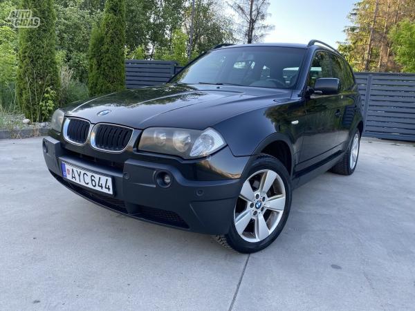 Melns BMW X3 2004 Kauņa, ar dzinēja tilpumu 3.00 L un nobraukumu 360 tūkst. km par 3500 €, foto 1 vietnē AUTOMOTO.COM.LV