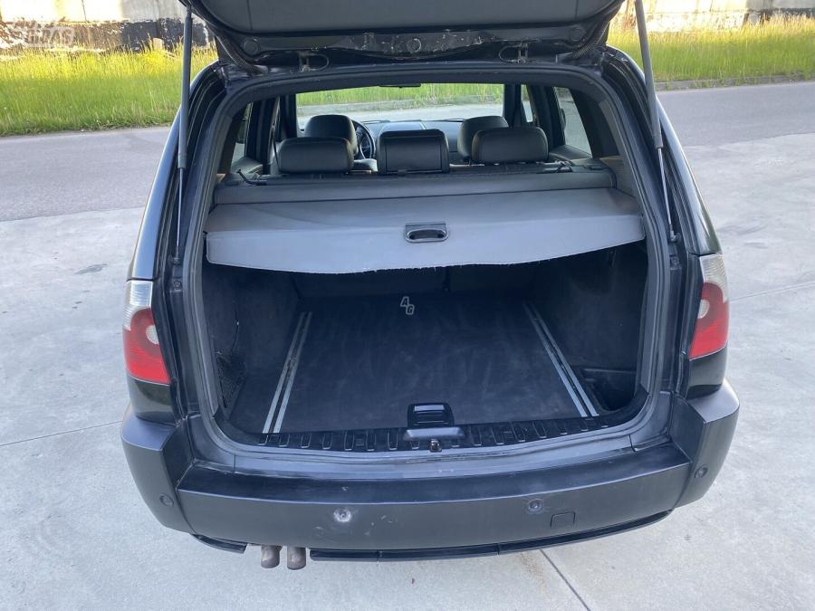 Black BMW X3 2004 in Kaunas, with an engine capacity of 3.00 L and mileage of 360 thousand km for 3500 €, photo 22 on AUTOMOTO.COM.LV