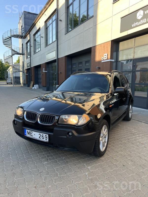 Melns BMW X3 2004 Rīga, ar dzinēja tilpumu 3.00 L un nobraukumu 335 tūkst. km par 4200 €, foto 1 vietnē AUTOMOTO.COM.LV