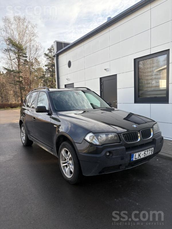 Black BMW X3 2004 in Jurmala, with an engine capacity of 2.00 L and mileage of 433 thousand km for 3900 €, photo 1 on AUTOMOTO.COM.LV