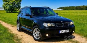 Melns BMW X3 2004 Rīga, ar dzinēja tilpumu 3.00 L un nobraukumu 308 tūkst. km par 4600 €, foto  vietnē AUTOMOTO.COM.LV