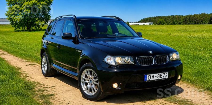 Black BMW X3 2004 in Riga, with an engine capacity of 3.00 L and mileage of 308 thousand km for 4600 €, photo 1 on AUTOMOTO.COM.LV