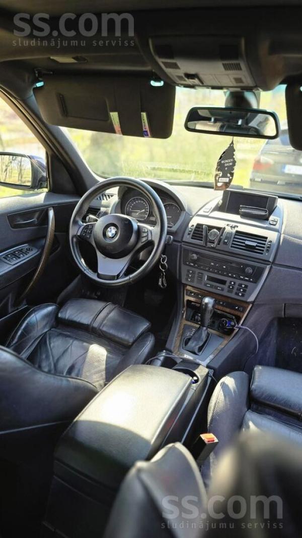 Black BMW X3 2004 in Talsi, with an engine capacity of 3.00 L and mileage of 448 thousand km for 3590 €, photo 5 on AUTOMOTO.COM.LV