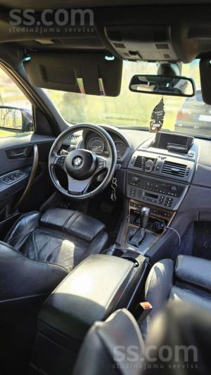 Black BMW X3 2004 in Talsi, with an engine capacity of 3.00 L and mileage of 448 thousand km for 3590 €, photo 6 on AUTOMOTO.COM.LV