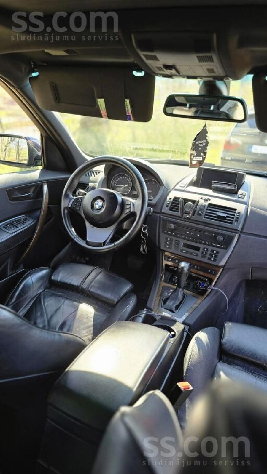 Black BMW X3 2004 in Talsi, with an engine capacity of 3.00 L and mileage of 448 thousand km for 3590 €, photo 6 on AUTOMOTO.COM.LV