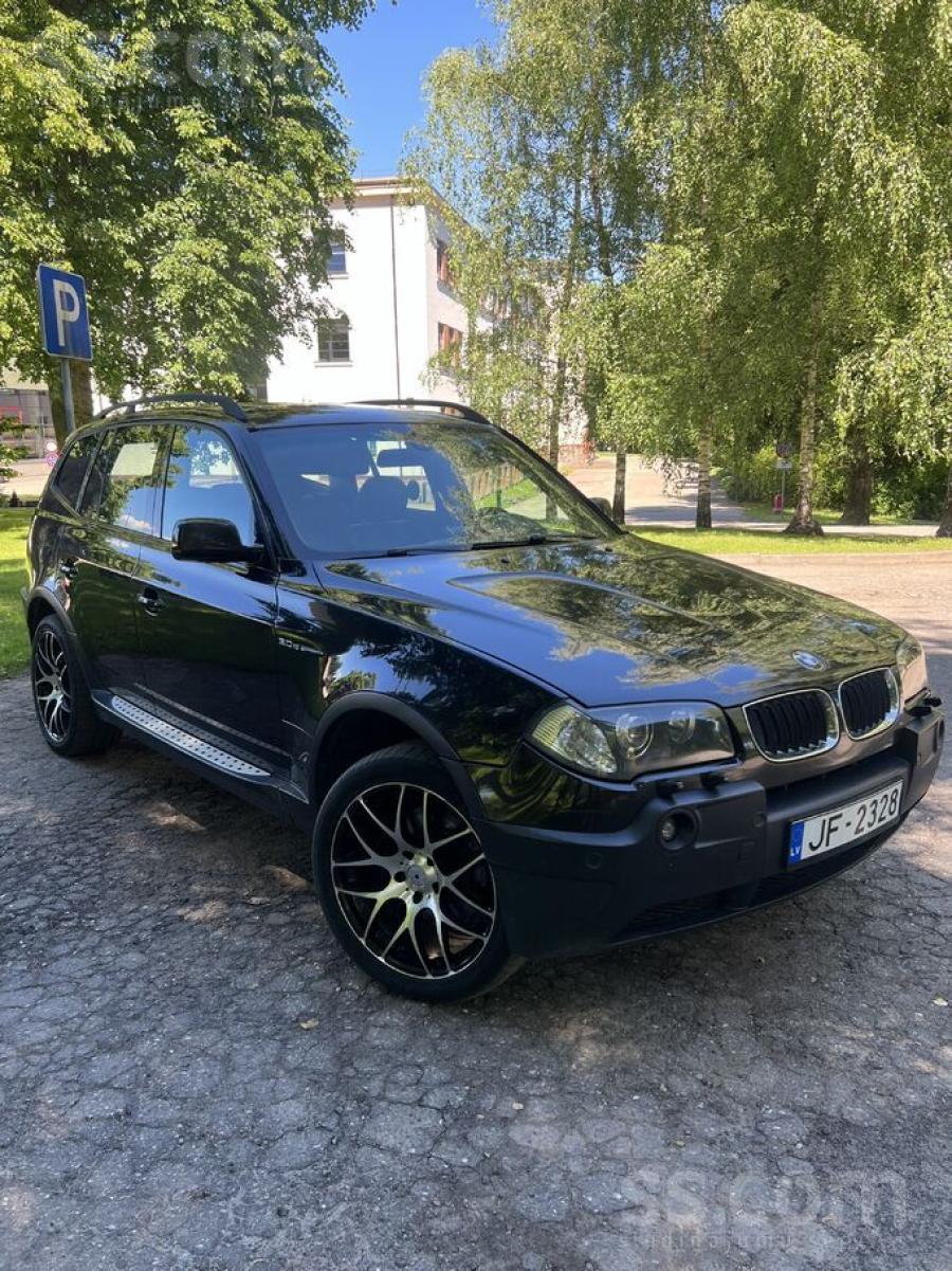 Черный БМВ Х3 2004 в Талси, объемом двигателя 3.00 л и пробегом 450 тыс. км за 3100 €, фото 1 на AUTOMOTO.COM.LV