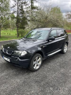 Melns BMW X3 2004 Valmiera, ar dzinēja tilpumu 3.00 L un nobraukumu 348 tūkst. km par 3850 €, foto  vietnē AUTOMOTO.COM.LV