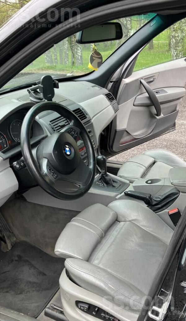 Melns BMW X3 2004 Valmiera, ar dzinēja tilpumu 3.00 L un nobraukumu 348 tūkst. km par 3850 €, foto 3 vietnē AUTOMOTO.COM.LV