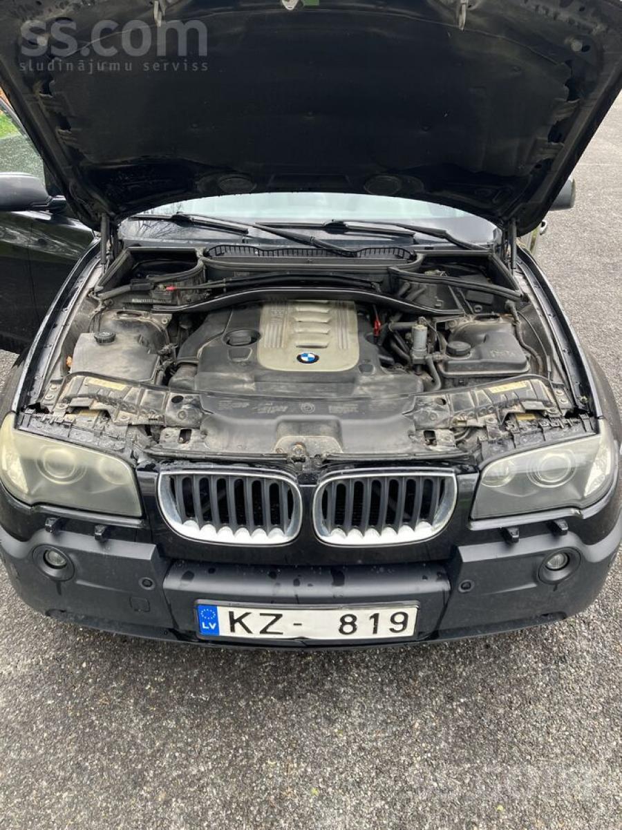 Melns BMW X3 2004 Valmiera, ar dzinēja tilpumu 3.00 L un nobraukumu 348 tūkst. km par 3850 €, foto 5 vietnē AUTOMOTO.COM.LV