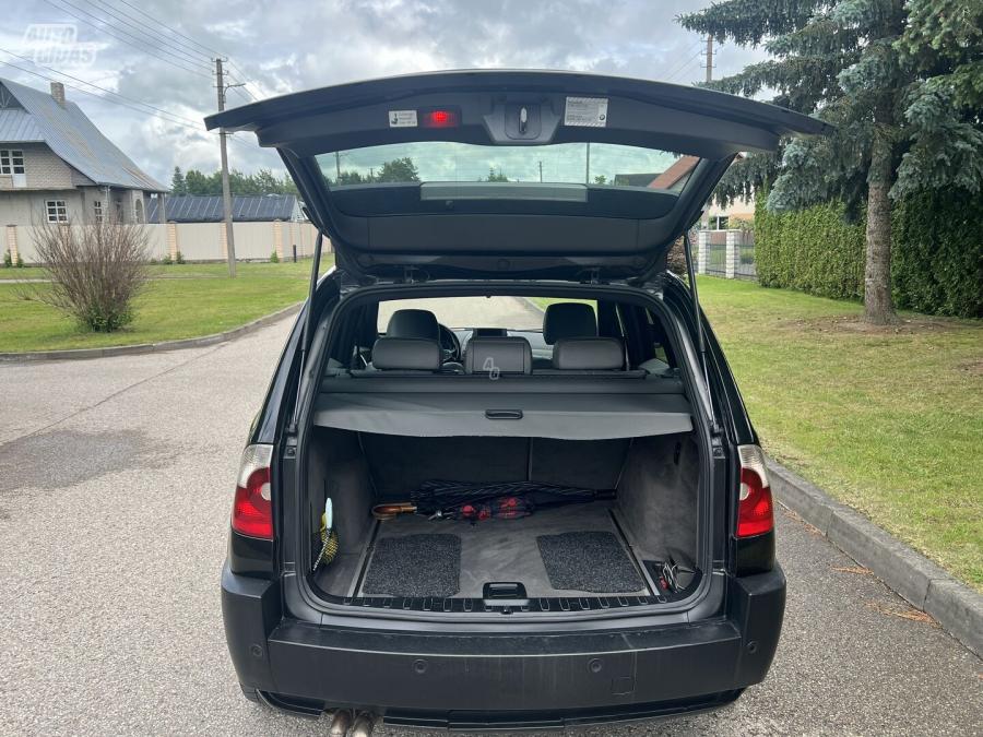Melns BMW X3 2004 Kėdainiai, ar dzinēja tilpumu 3.00 L un nobraukumu 290 tūkst. km par 4500 €, foto 12 vietnē AUTOMOTO.COM.LV