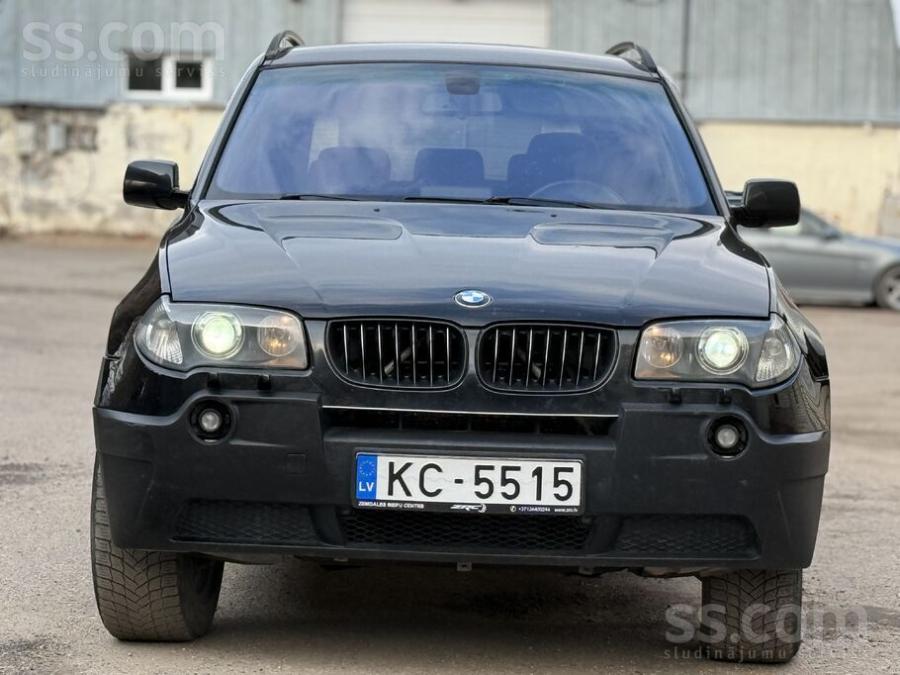 Black BMW X3 2004 in Jelgava, with an engine capacity of 3.00 L and mileage of 435 thousand km for 3350 €, photo 1 on AUTOMOTO.COM.LV