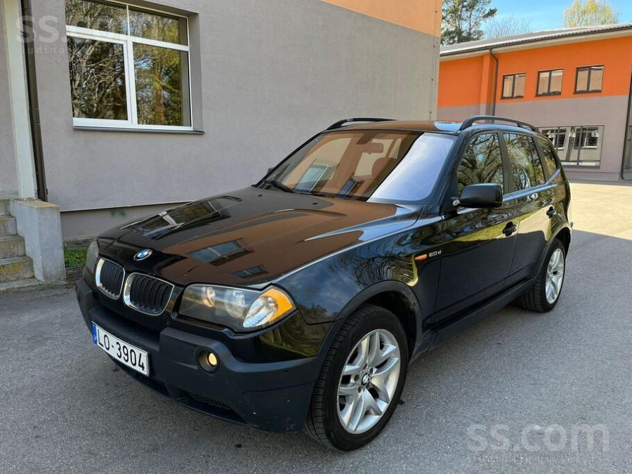Черный БМВ Х3 2004 в Валмиера, объемом двигателя 2.00 л и пробегом 463 тыс. км за 2490 €, фото 1 на AUTOMOTO.COM.LV